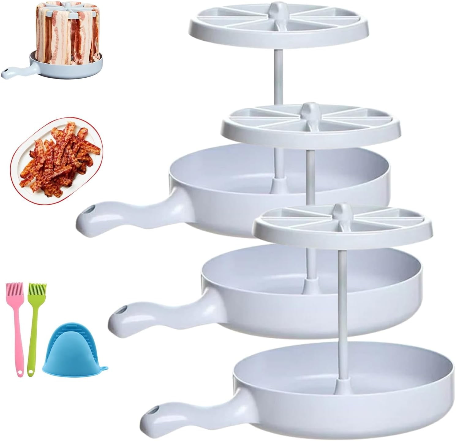 Microwave Barbecue Grill,Bacon Wizard Microwave Crispy Bacon Maker ...