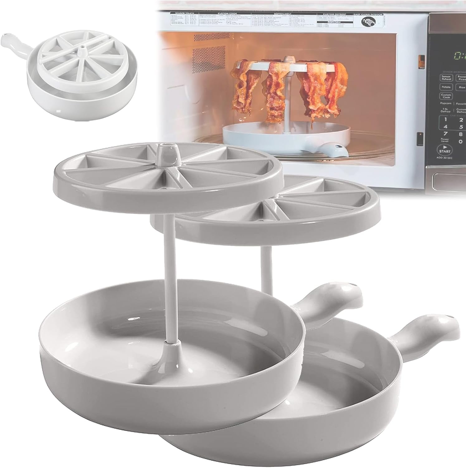 Microwave Barbecue Grill, Bacon Wizard Microwave Crispy Bacon Maker ...