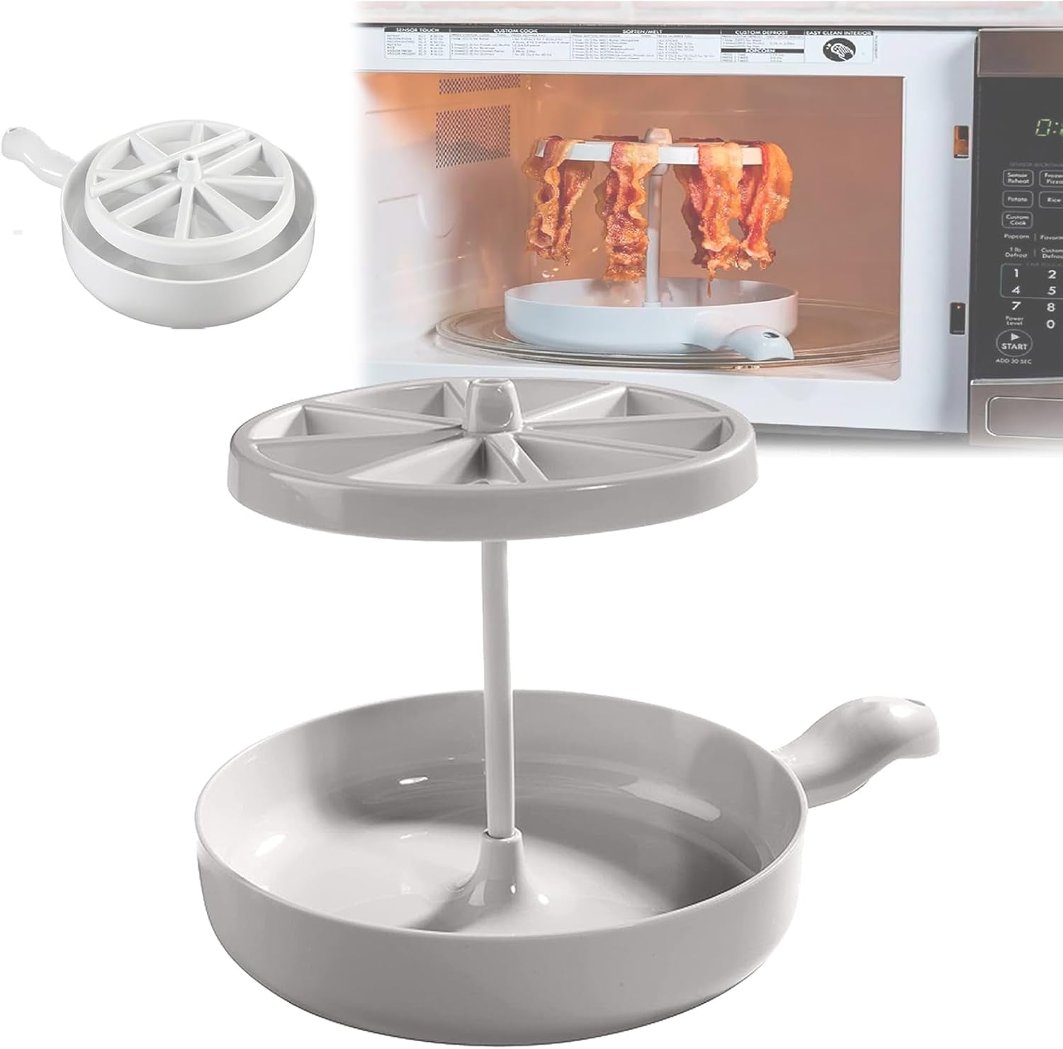 Microwave Barbecue Grill, Bacon Wizard Microwave Crispy Bacon Maker ...