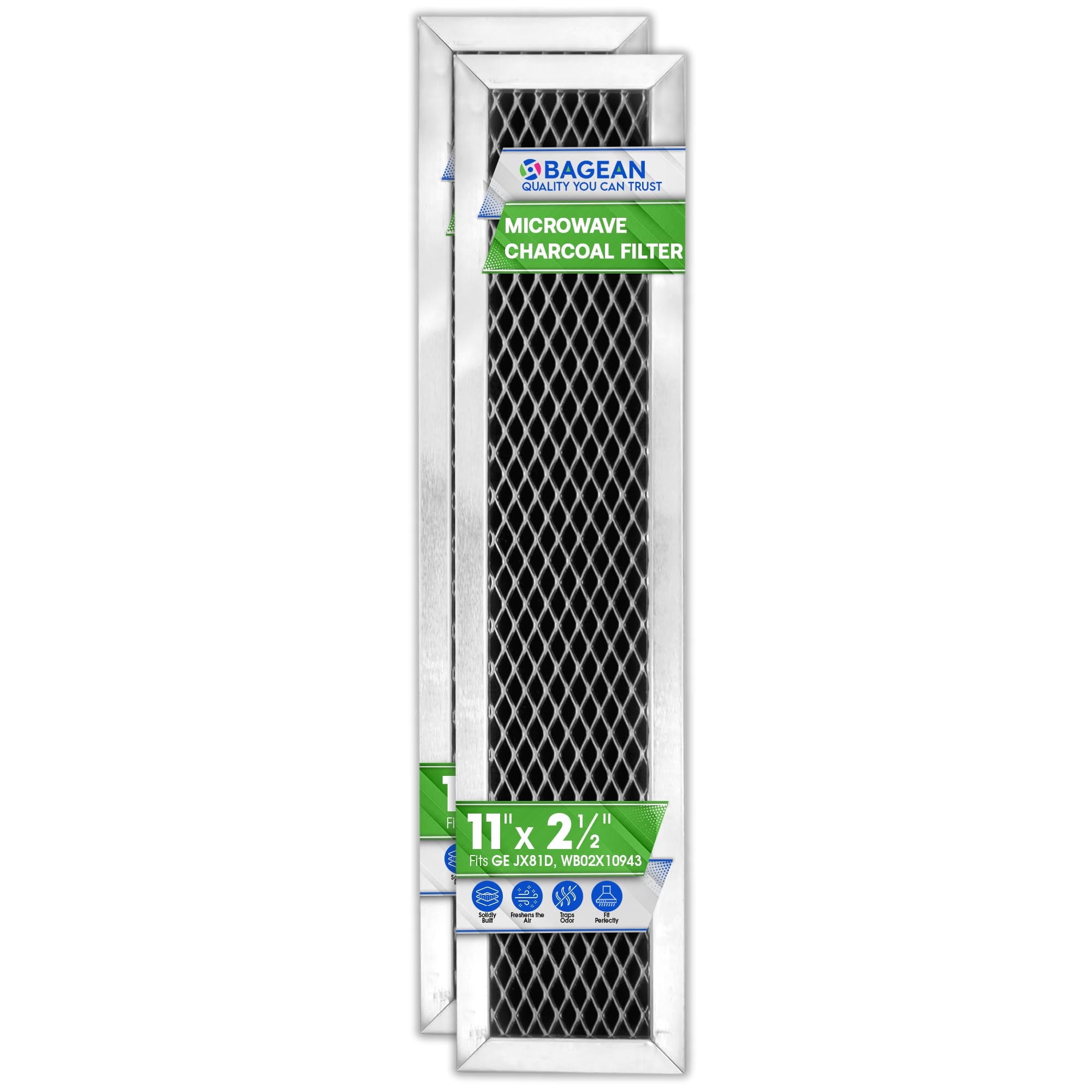 Microwave Charcoal Filter 11.02” x 2.52” for JX81D WB02X10943 GE ...