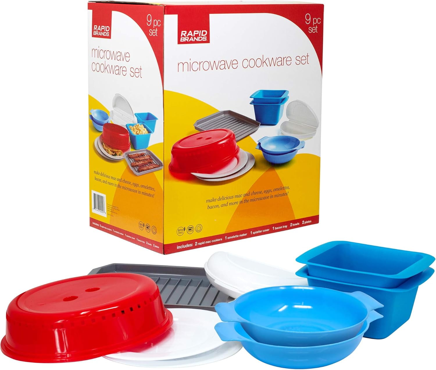 Microwave Cookware & Dinnerware Set | Perfect for Dorm, Small Kitchen ...