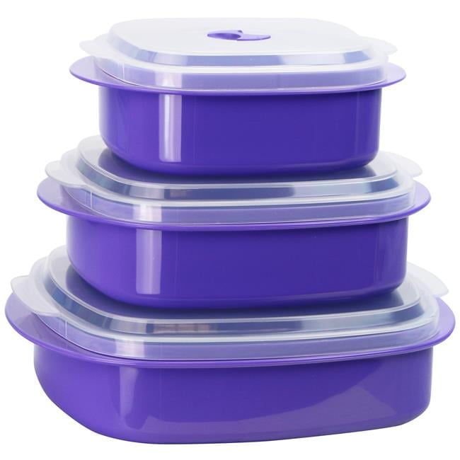 Microwave Cookware Set Purple - Walmart.com