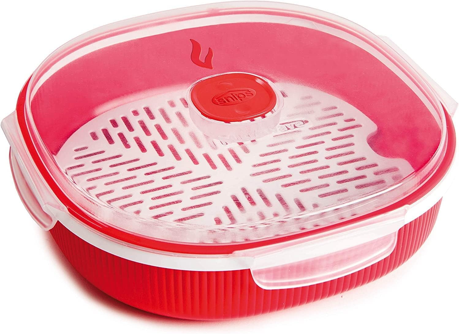 Microwave Cookware Steamer, 67.6 Oz./8.45 Cups, Red - Walmart.com