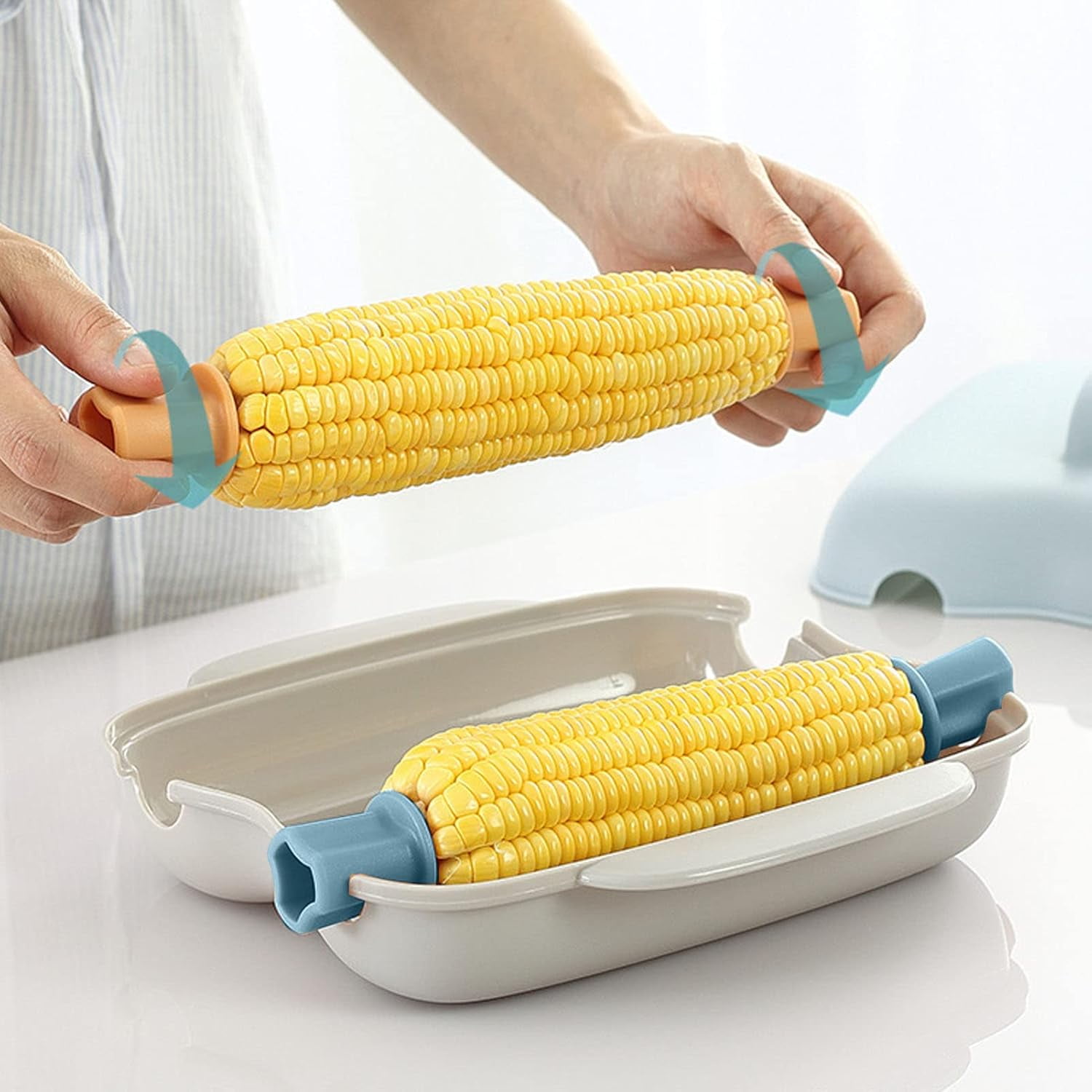 Microwave Corn Steamer, Microwave Sweet Corn Cooker/Corn Steamer ...