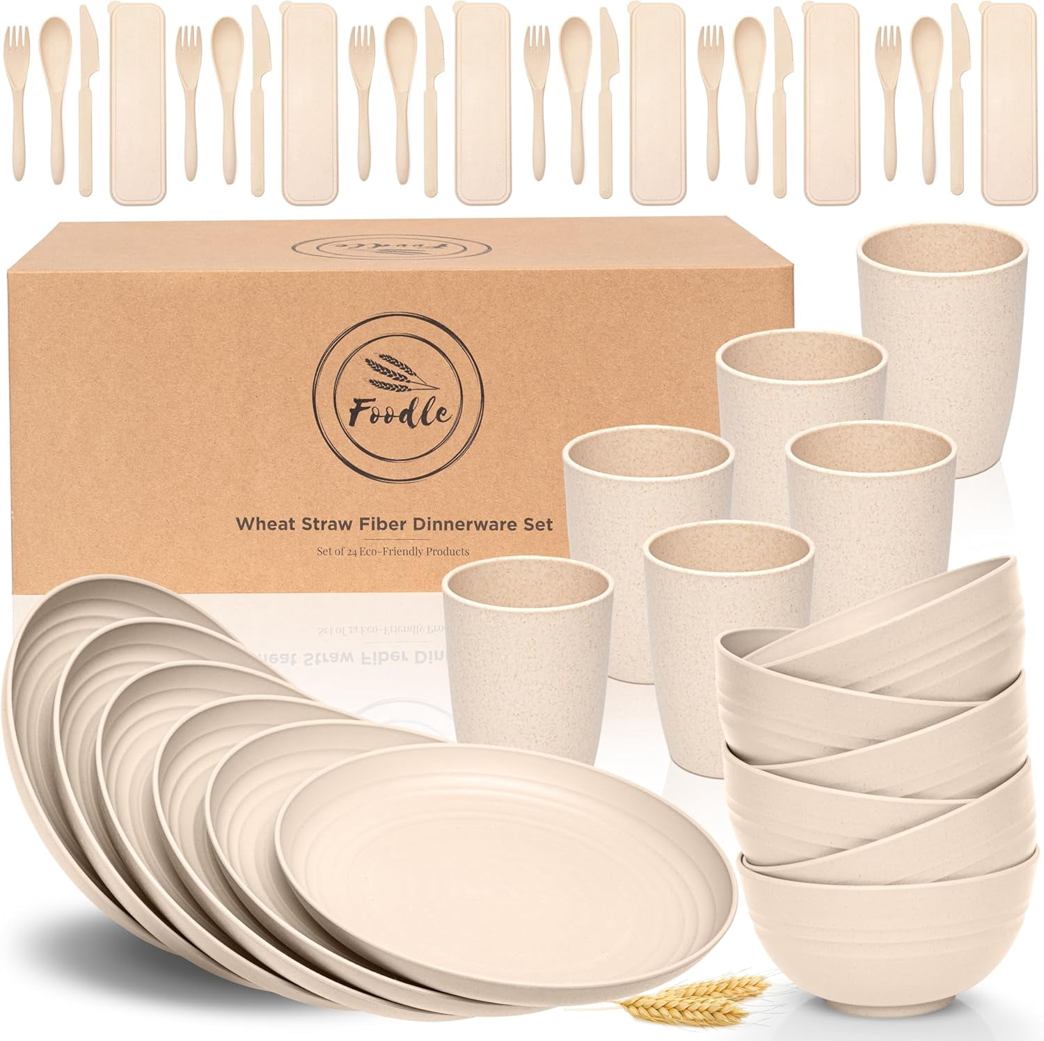 Microwave & Dishwasher Safe Dishes - Picnic, Dorm, RV, Camping Plates C ...