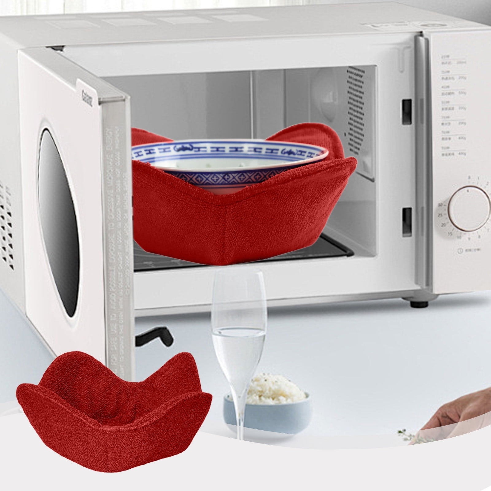 Microwave Food Heating Bowl Cover for Hot and Cold Bowls Microwavable ...