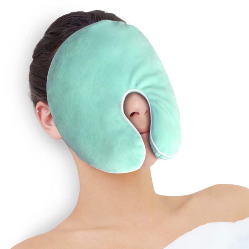 Microwave Heating Pad for Face, Hot Cold Pack with Washable Cover ...