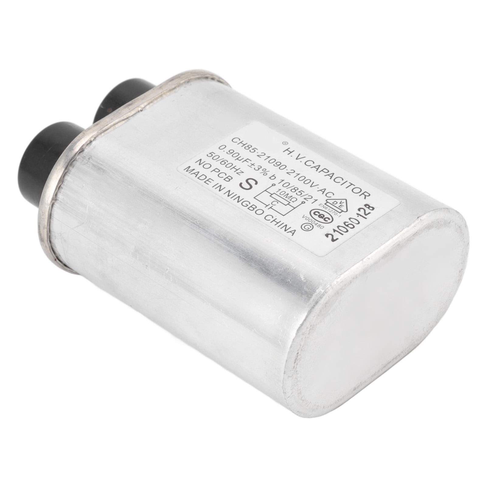 Microwave High Voltage Capacitor Stainless Steel 0.9Uf High Voltage ...