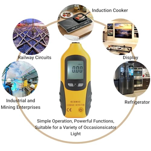 Microwave Leakage Detector, HT-M2 Digital LCD Display Radiation ...