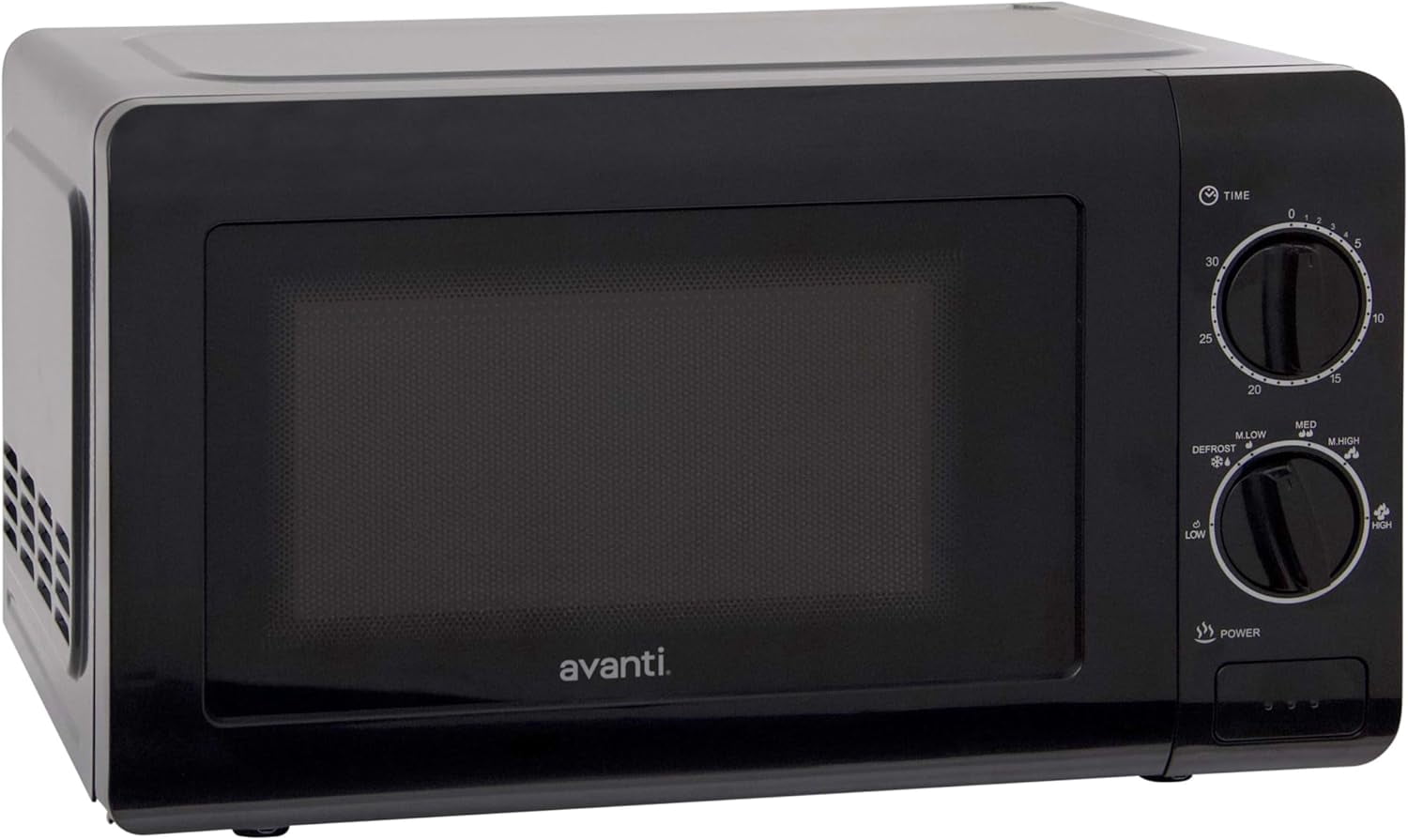 Microwave Oven 700-Watts Compact Mechanical with 5 Power Settings ...