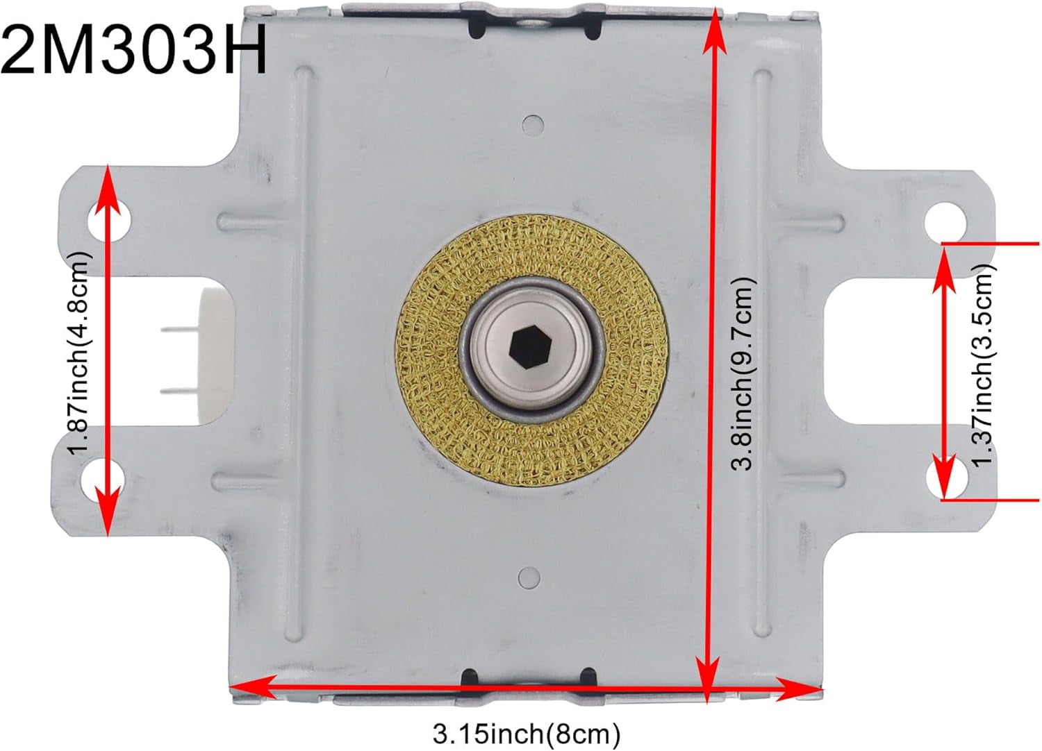 Microwave Oven Magnetron 2M303H Replacement 3.15V 1080W 2465MHz High ...