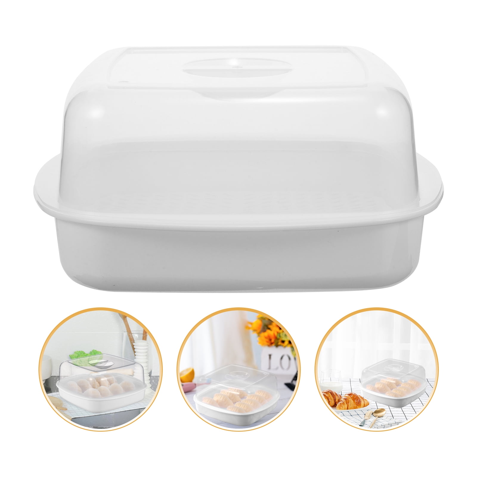 Microwave Oven Steamer Cook Container with Lid for Steamed Bread Bun ...