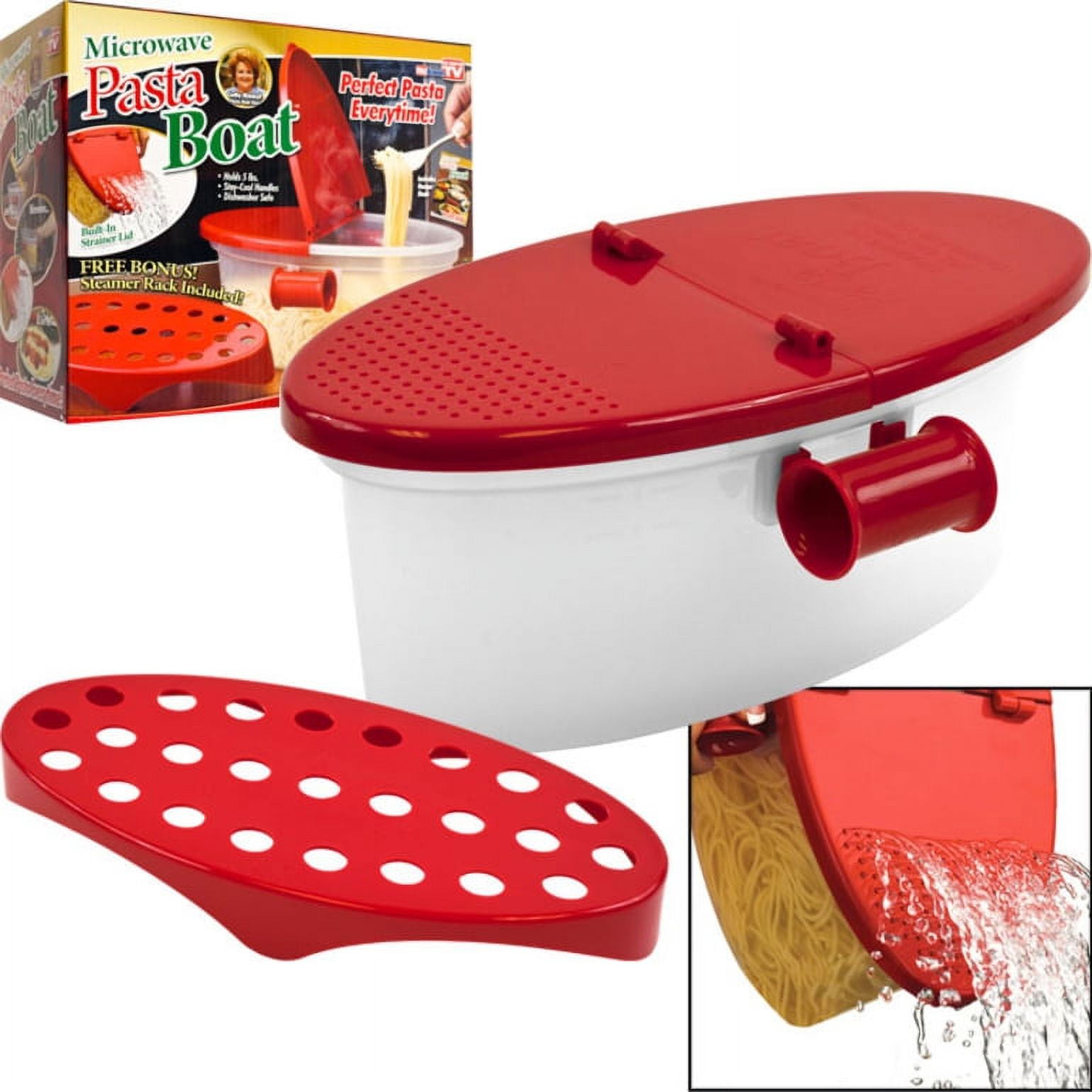 Microwave Pasta Boat- Perfect Pasta Every Time! - Walmart.com