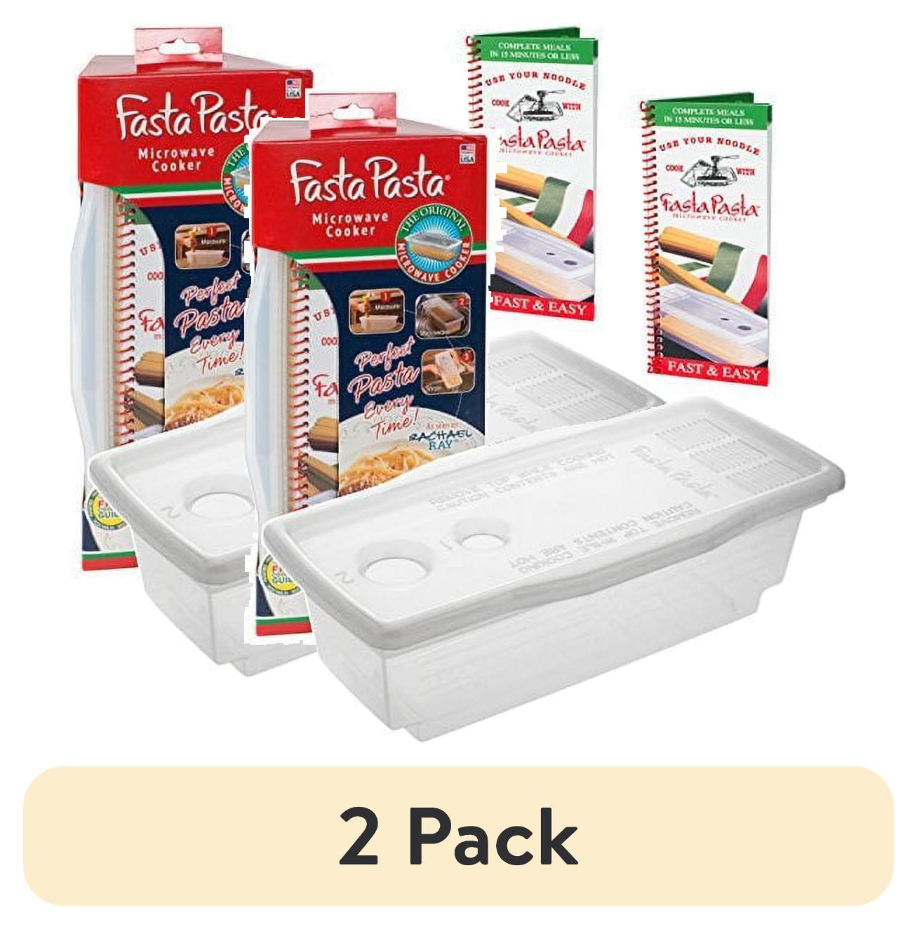 (2 pack) Fasta Pasta Quick Cook Microwave Pasta Maker Perfect Al Dente ...
