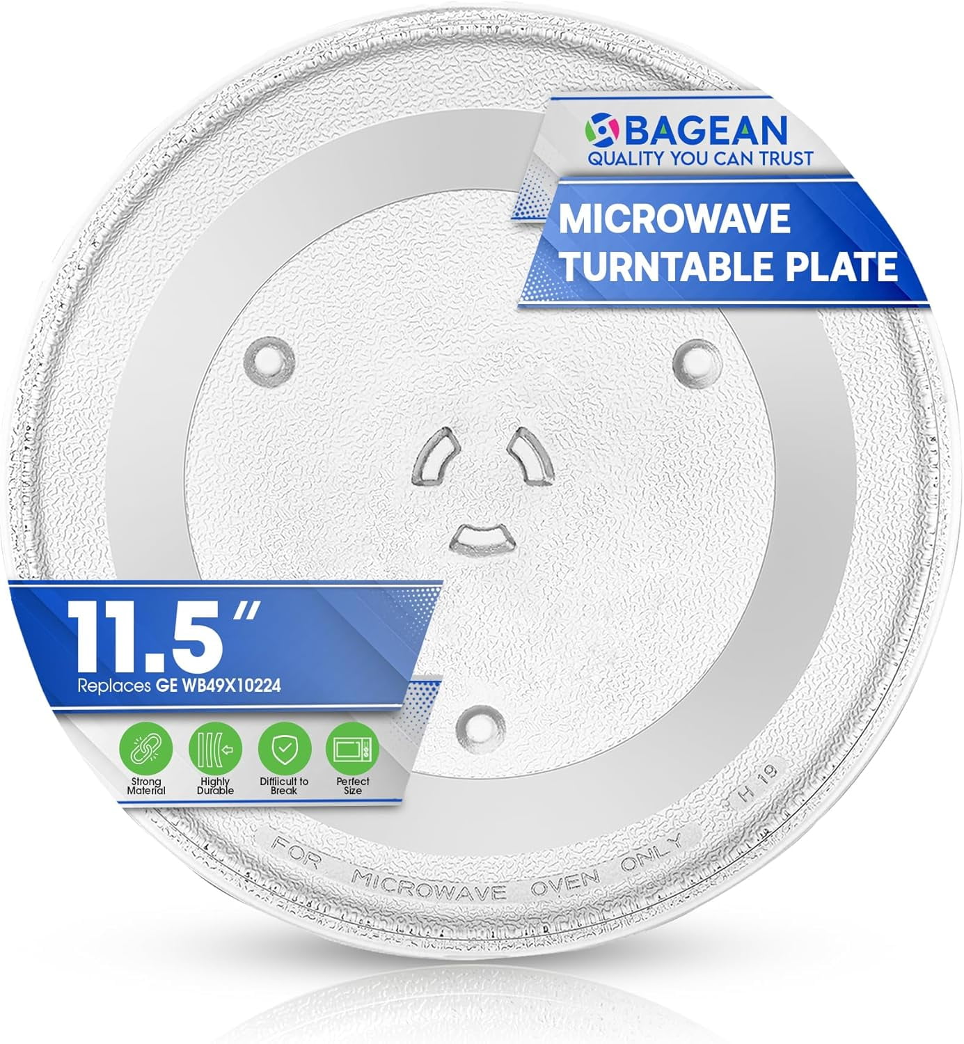 Bagean, Microwave Plate Replacement, 11.5” for GE WB49X10224 - Walmart.com