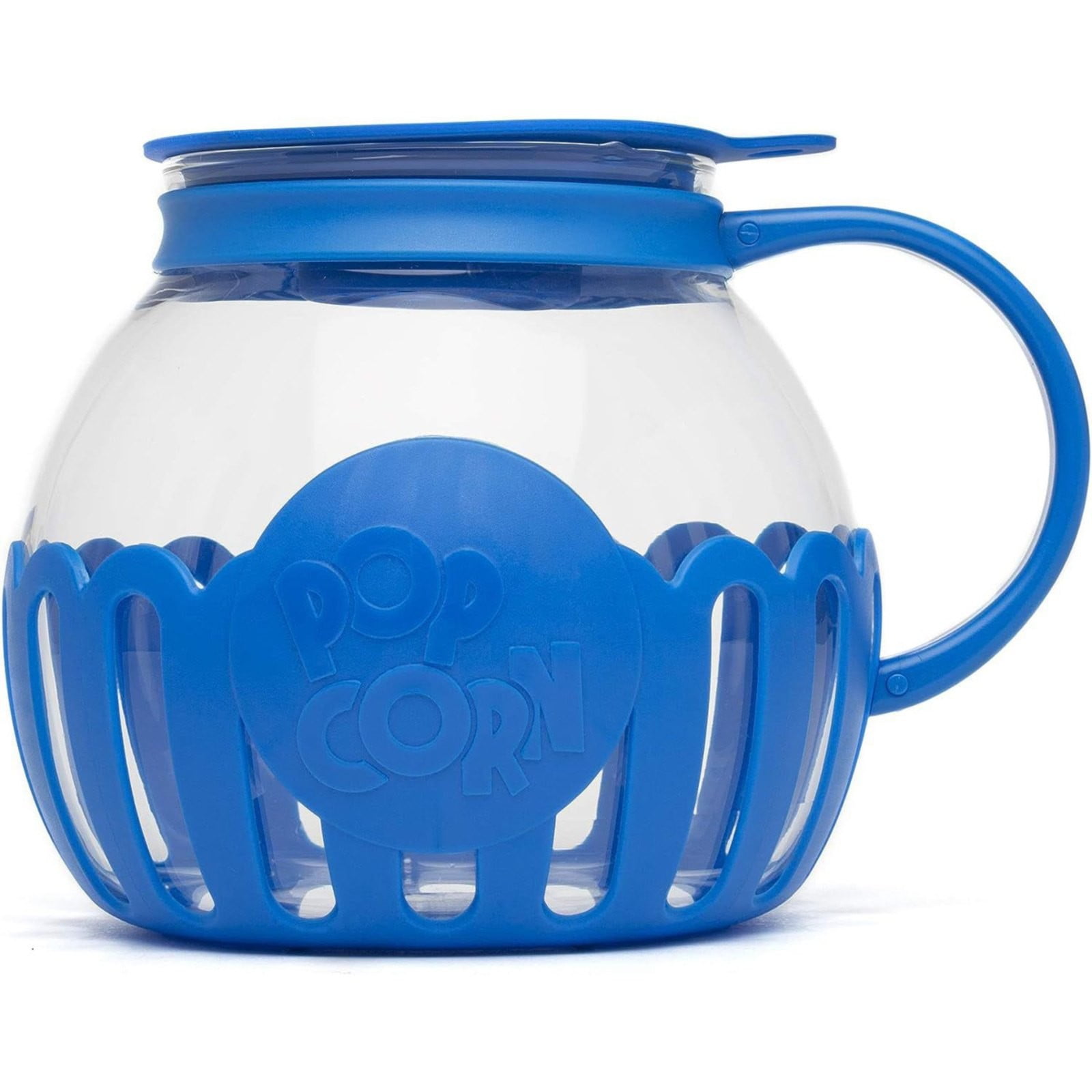 Microwave Popcorn, High Boron Glass Popcorn Jar, Blue,Storage Jar，Blue ...