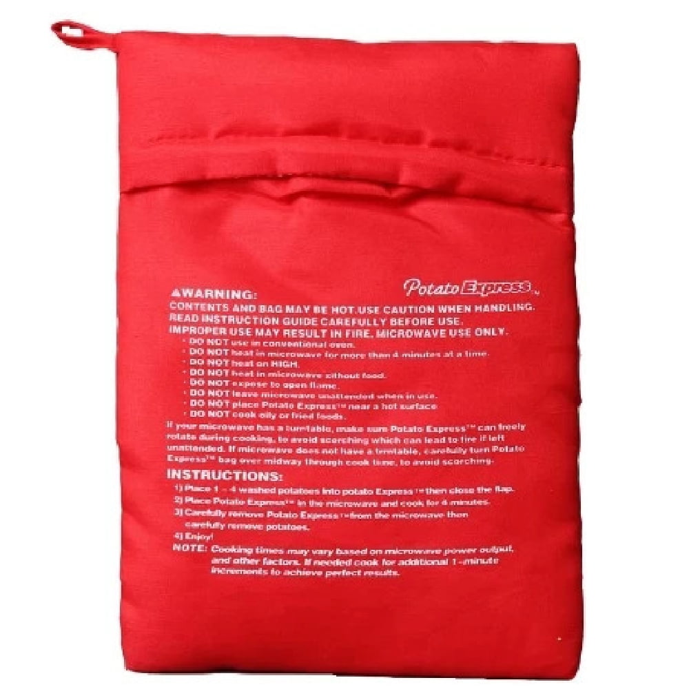 Microwave Potato Bag Reusable Express Microwave Potato Cooker Bag Baked ...
