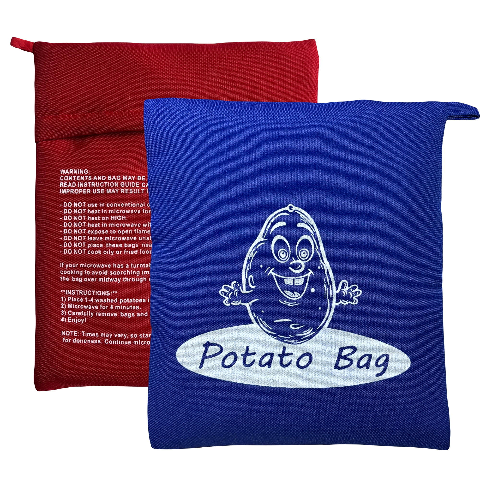 Microwave Potato Baking Bags, Reusable Fabric Pouch for Baked Potatoes ...