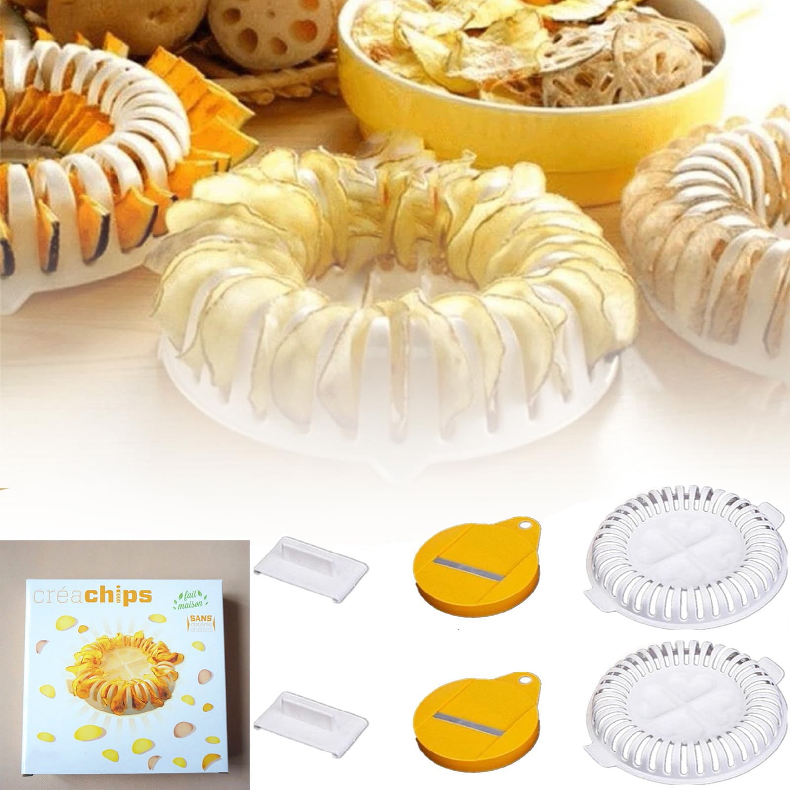 Microwave Potato Chip Maker - DIY Snack Food Rack for Healthy Chips ...