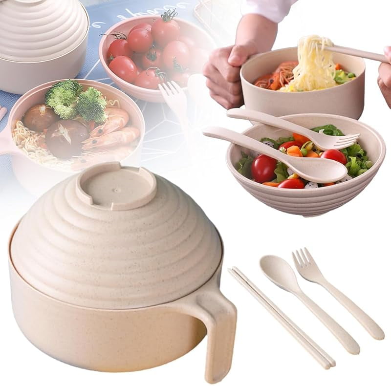 Microwave Ramen Bowl, 2025 Upgrade Microwave Ramen Bowl with Strainer ...