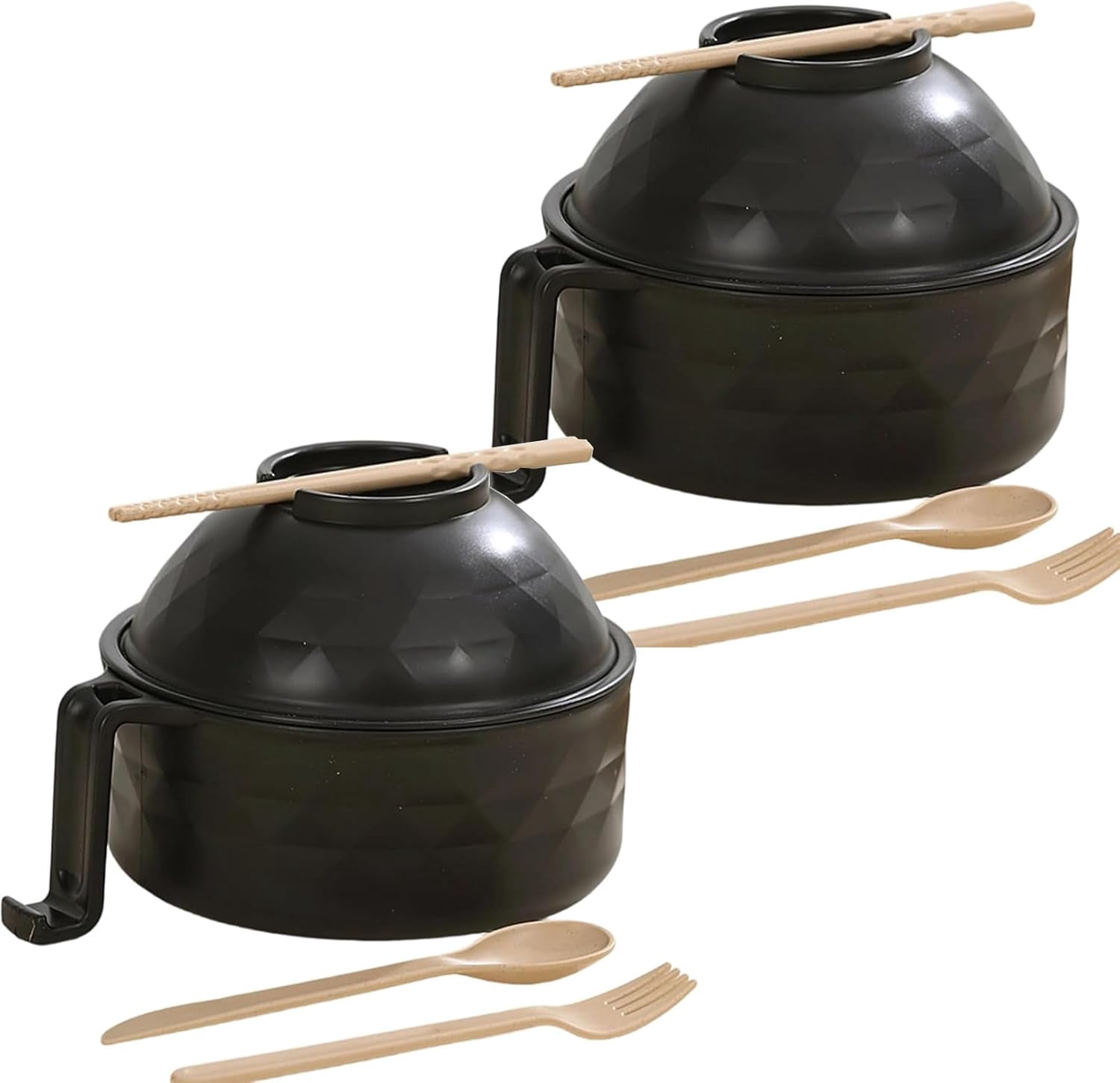 Microwave Ramen Bowl, 2026 New Ramen Microwave Bowl, With Utensils ...