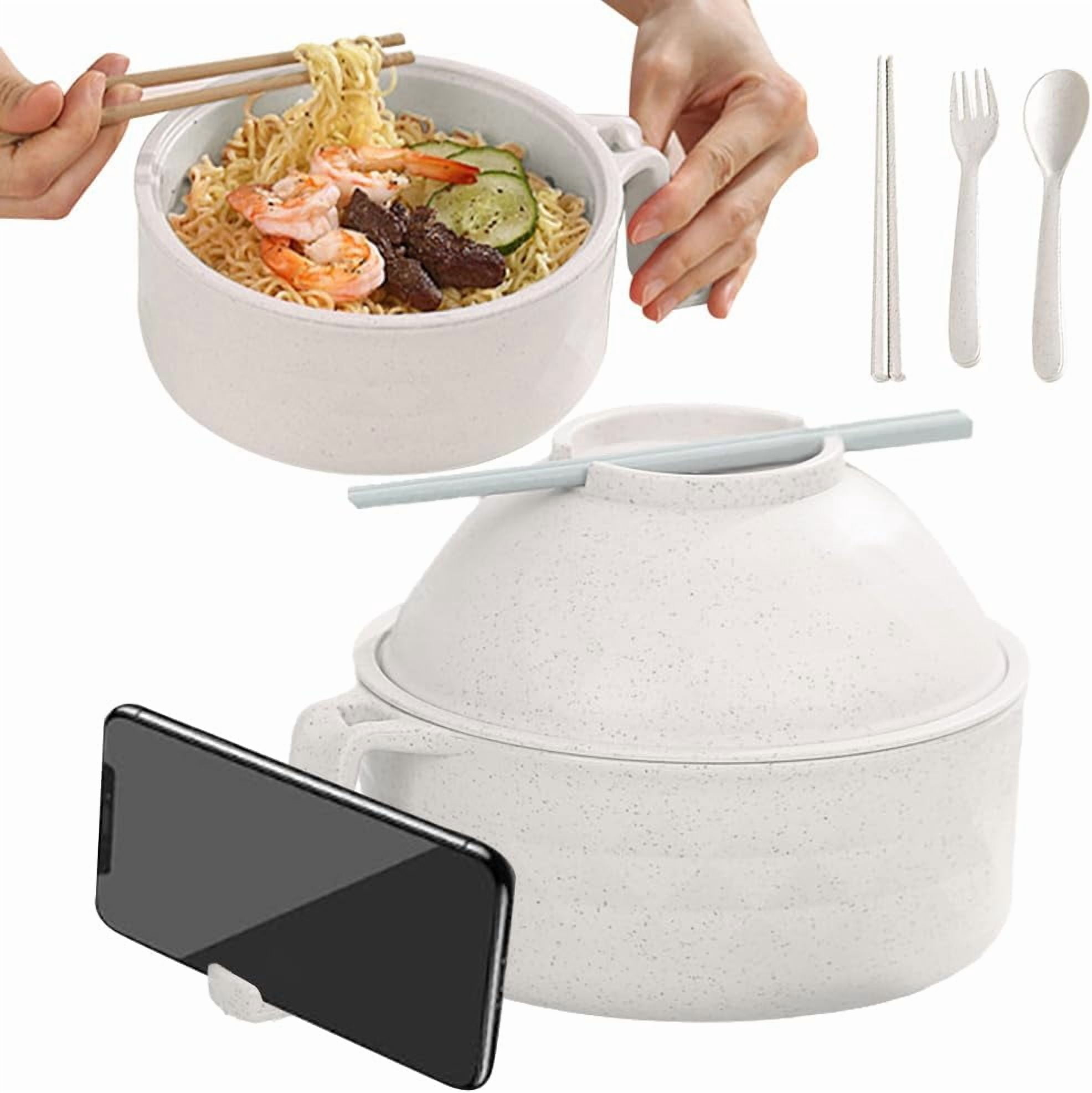 Microwave Ramen Bowl with Lid, 2026 New Ramen Noodles Bowl Set with ...