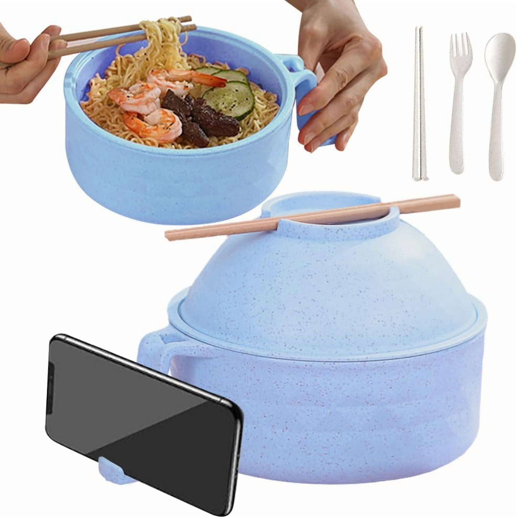 Microwave Ramen Bowl with Lid, 2026 New Ramen Noodles Bowl Set with ...