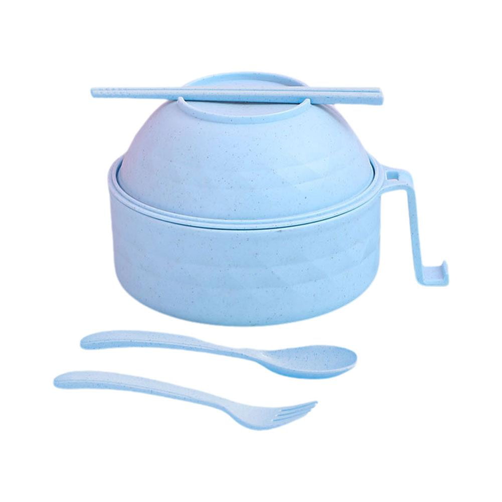 Microwave Ramen Bowl, Soup Containers with Lids, 6PCS Set Wheat Straw ...