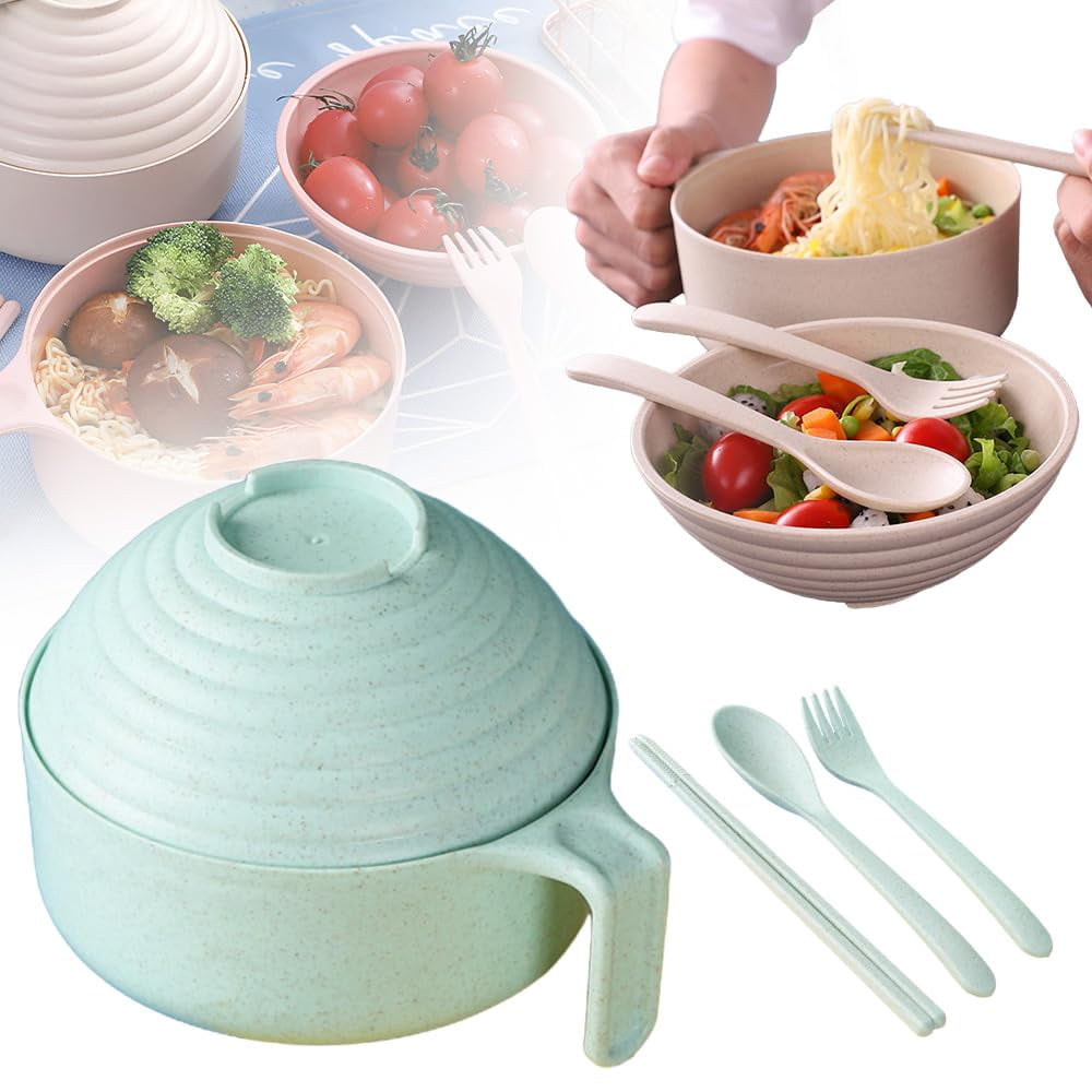 Microwave Ramen Bowl with Strainer, 2025 New Ramen Noodles Bowl Set ...