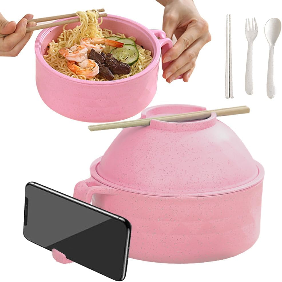 Microwave Ramen Bowl with Strainer, 2025 Ramen Noodles Bowl Set with ...