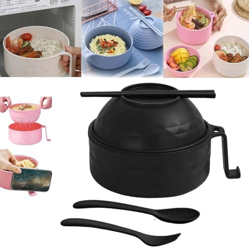 Microwave Ramen Bowl with Strainer, Microwave Ramen Bowl 6-piece Set ...