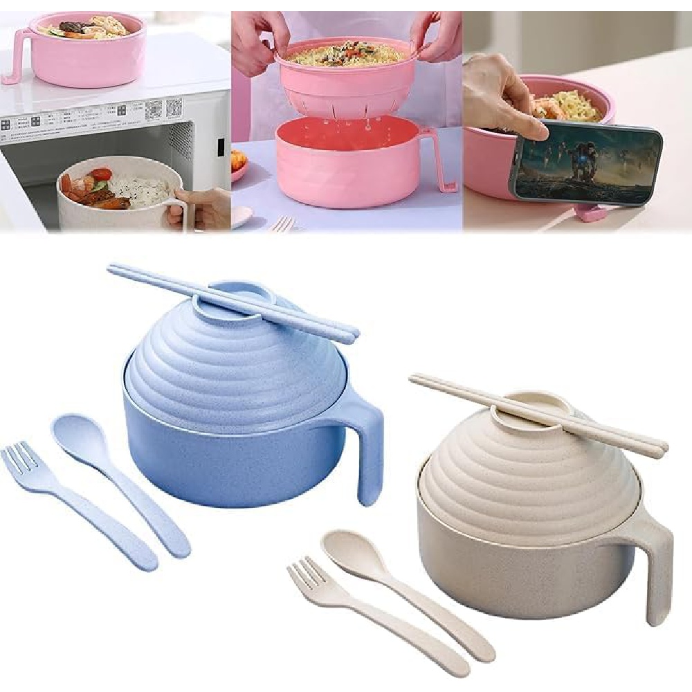Microwave Ramen Bowl with Strainer, Ramen Noodles Bowl, Ramen Cooker ...