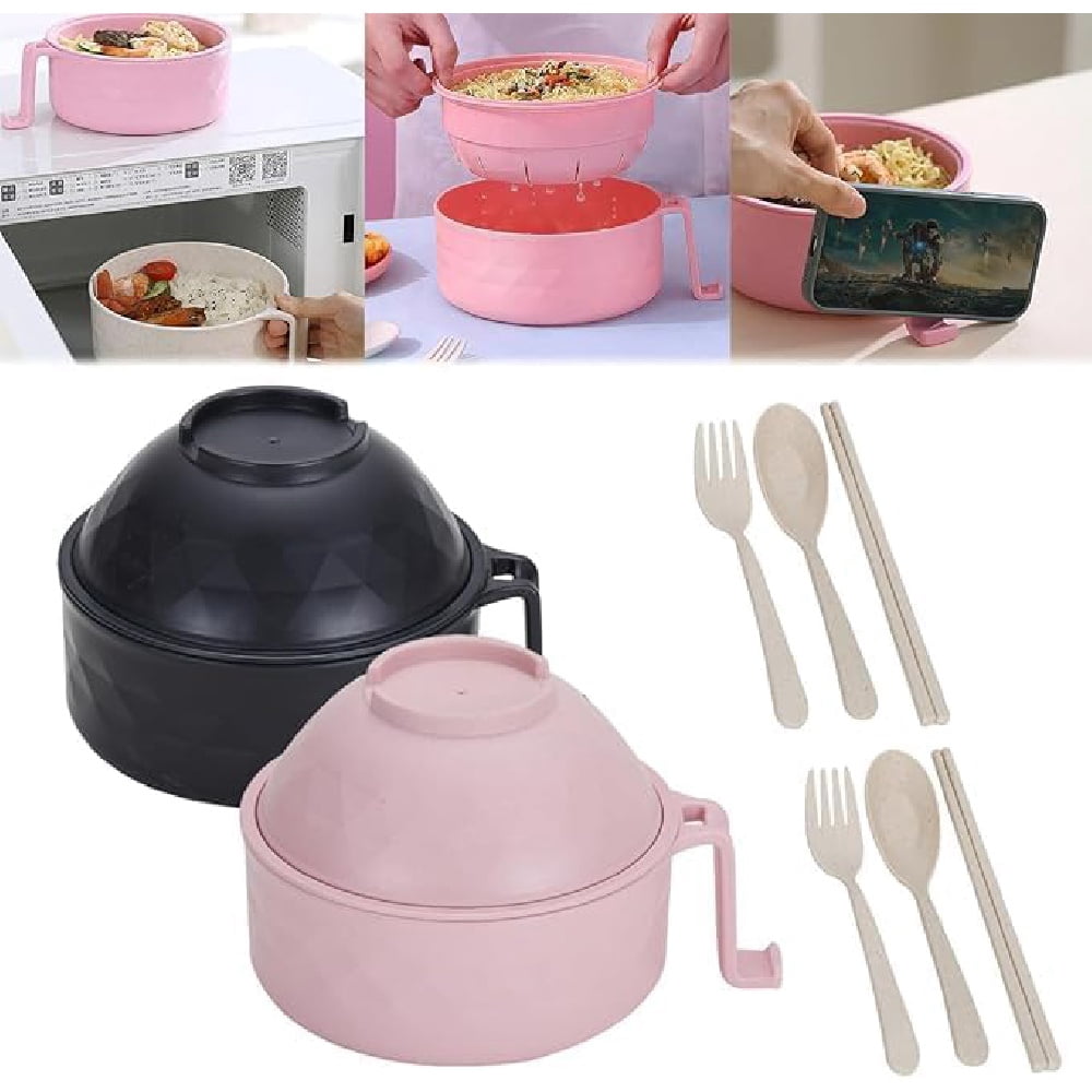 Microwave Ramen Bowl with Strainer, Ramen Noodles Bowl, Ramen Cooker ...