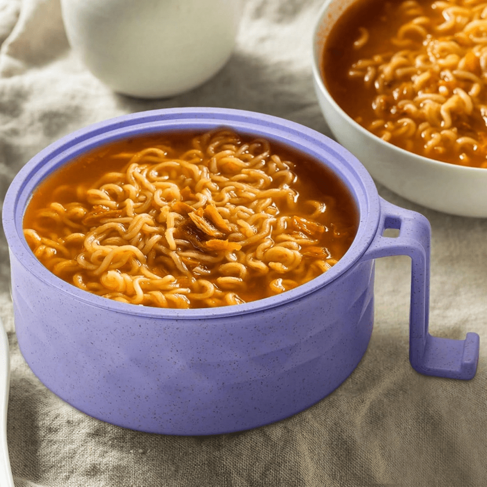 Microwave Ramen Cooker Set 33 Oz Quick Ramen Bowl Set Microwave Noodle ...