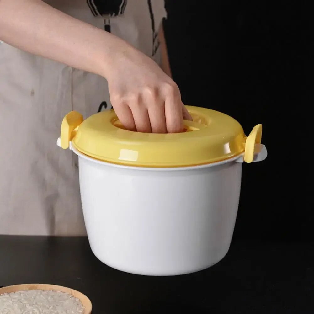 Microwave Rice Cooker Steamer Pot Pastamaker Oven Veggie Vegetable Bowl ...