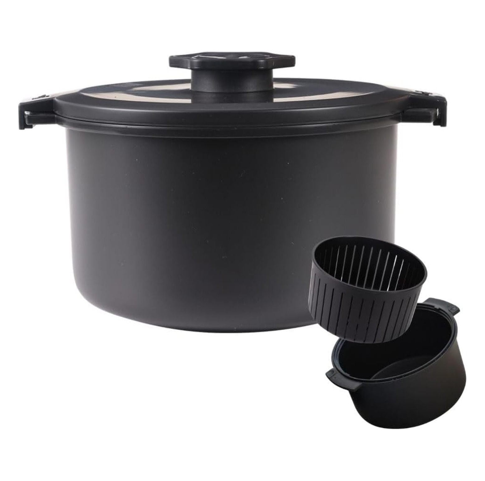 Microwave Rice and Pasta Cooker Steamer with Strainer - Ceramic, Far ...