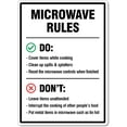 Microwave Rules Sign Hygiene Signs Kitchen Signs Metal Tin Sign 8x12 ...