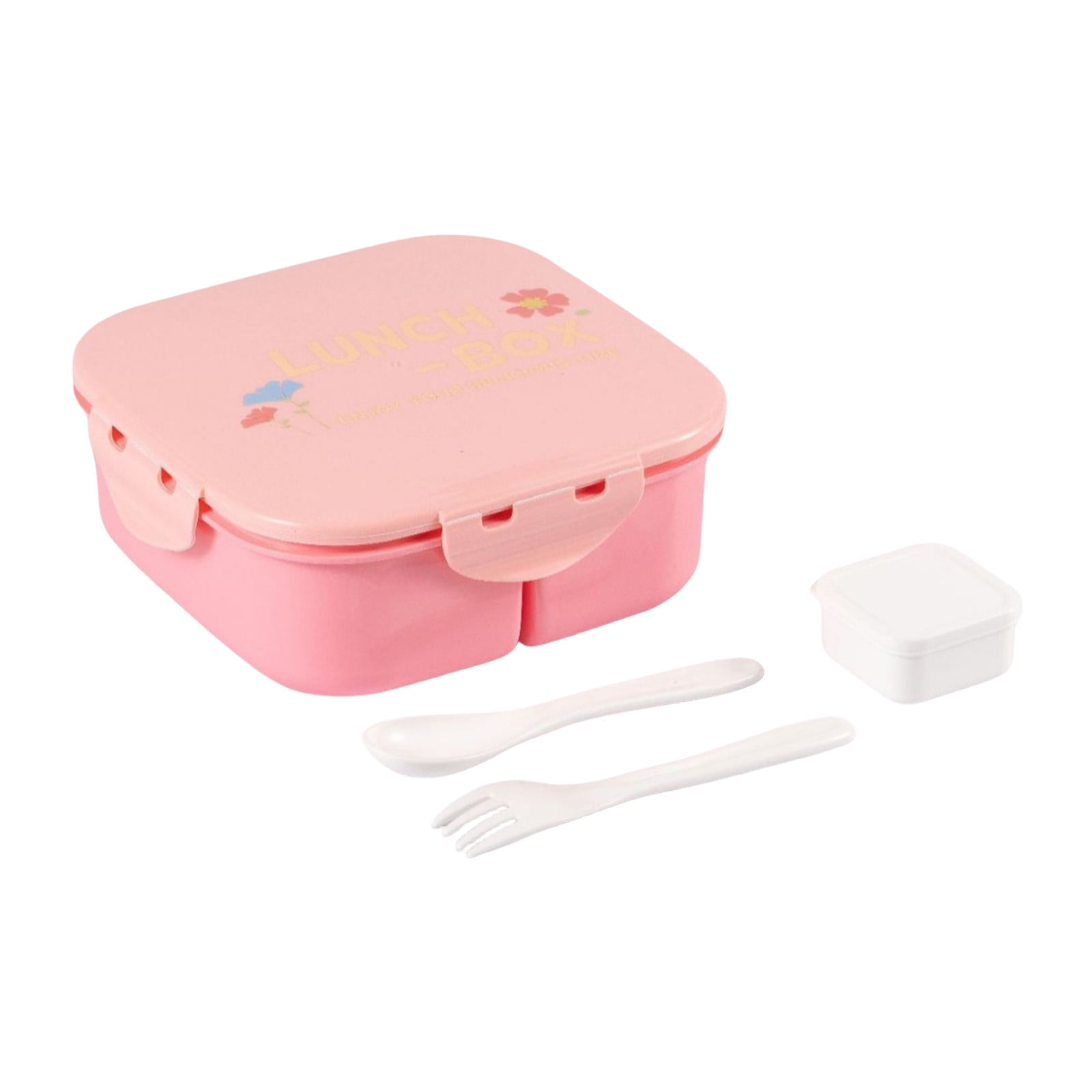 Microwave Safe Bento Box - 6.89x6.89x2.68 Inch Food Grade Plastic Lunch ...