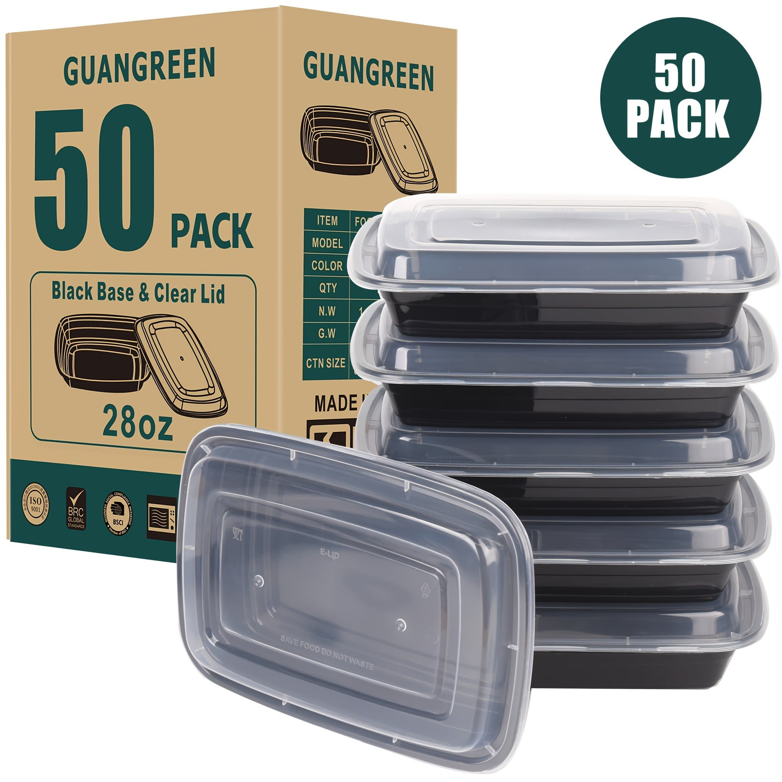 [Microwave Safe Food Containers] Microwave Safe 28oz Rectangular ...