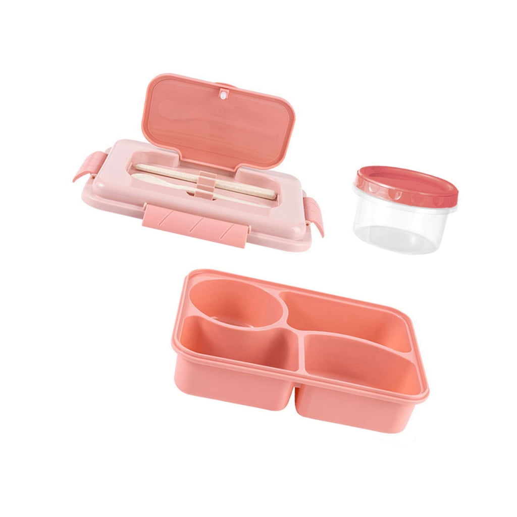 Microwave Safe Multi Compartment Lunch Box Includes Soup Bowl And ...