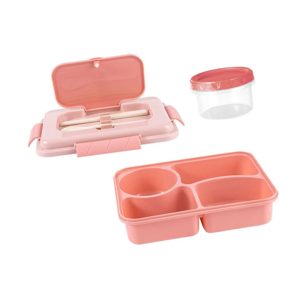 Microwave Safe Multi Compartment Lunch Box Includes Soup Bowl And ...