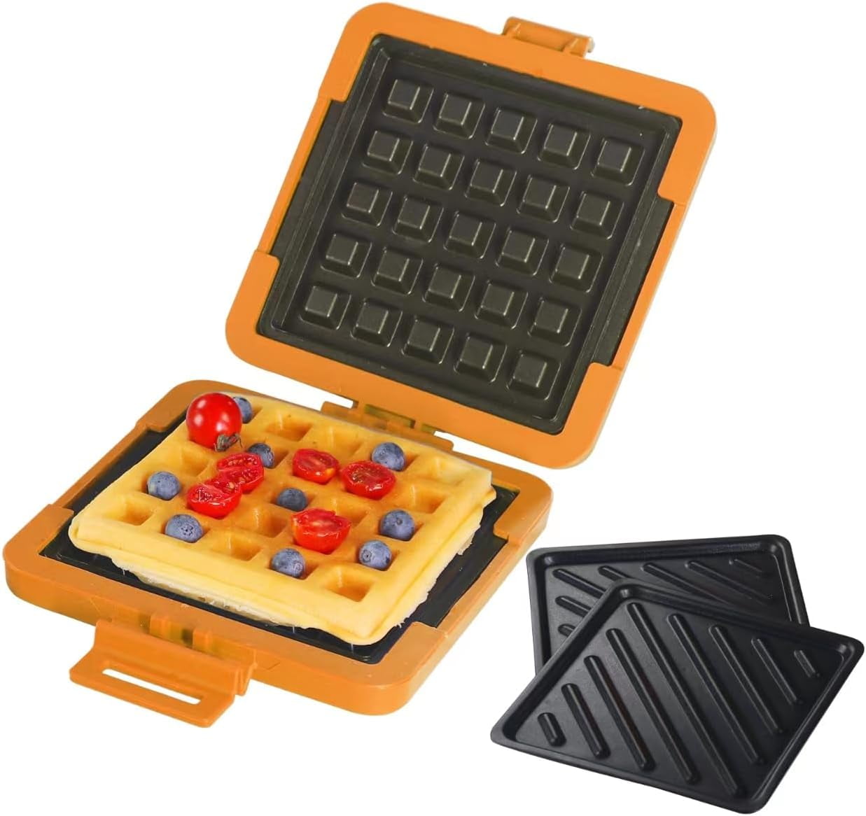 Microwave Sandwich Maker & Waffle Maker 2-in-1 Set - Full Wrap ...