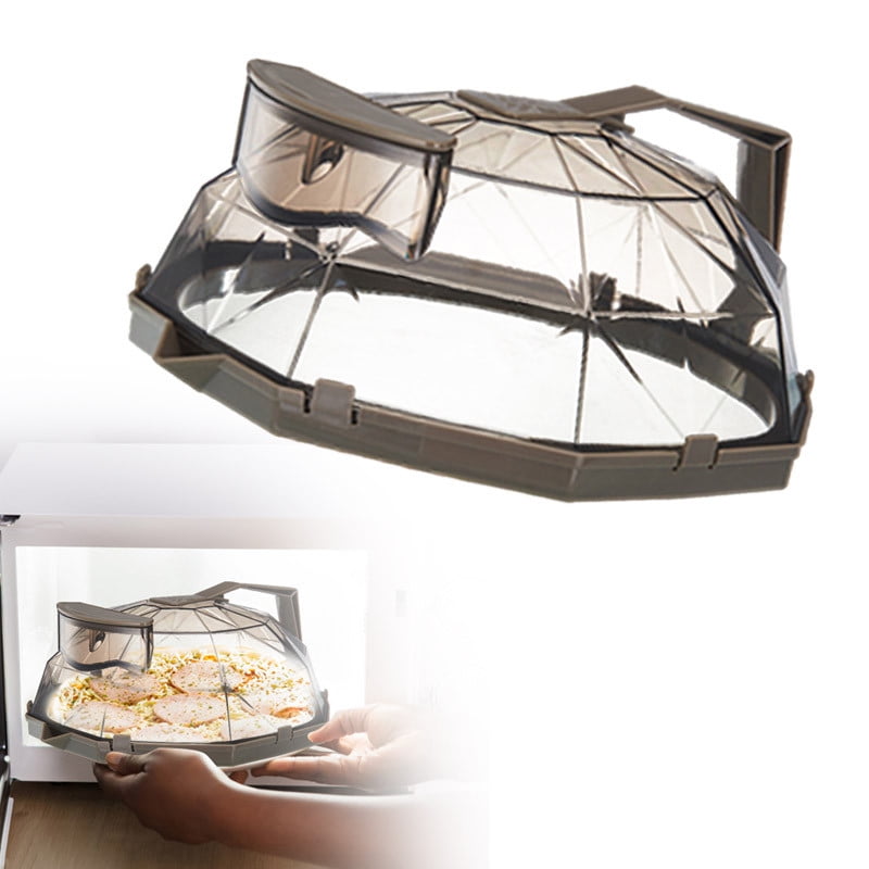 Microwave Splatter Guard - 11 Inch Clear Food Cover with Extension ...