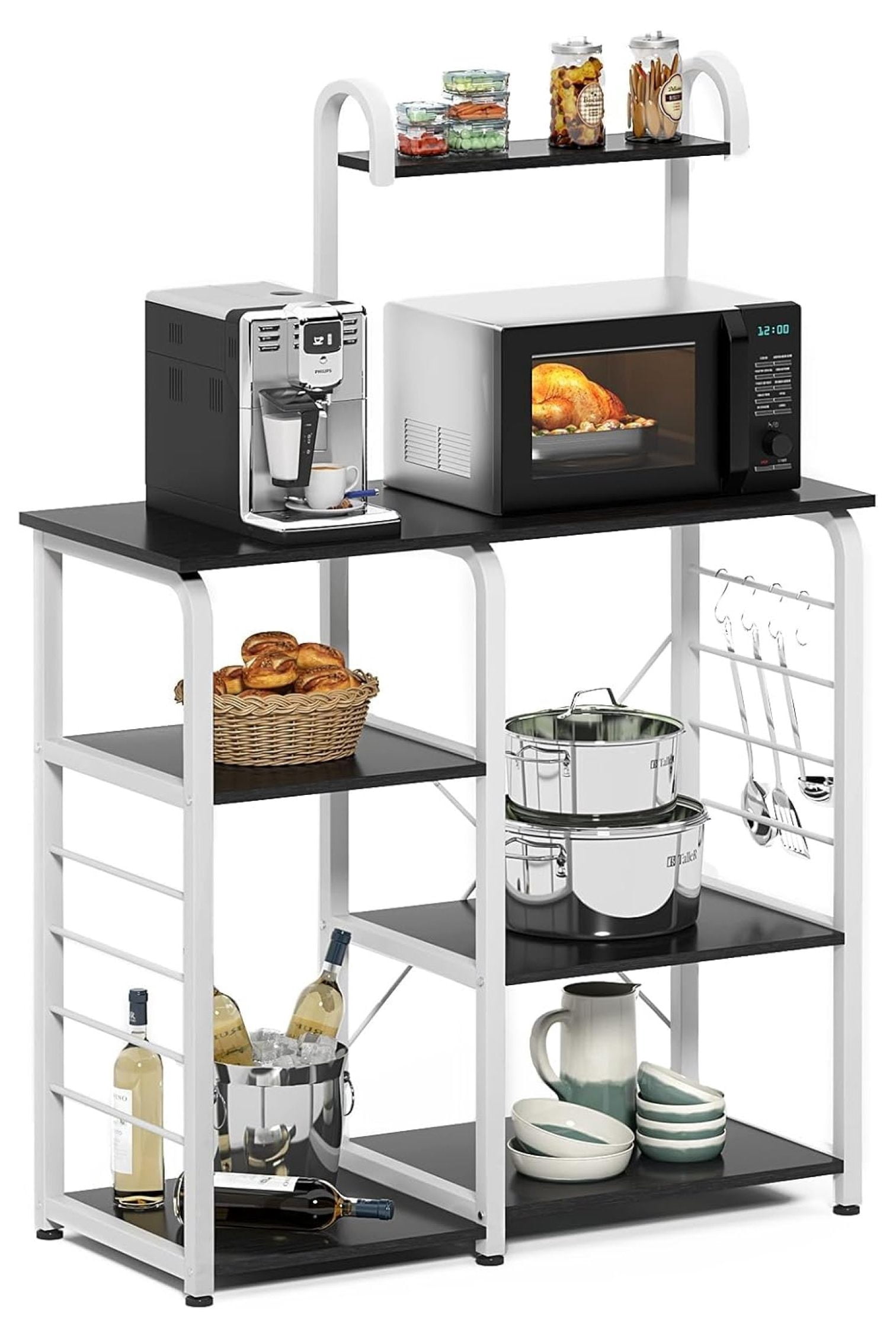 Microwave Stand Kitchen Cart, Microwave Cart Stand 35.4 inches, Kitchen ...