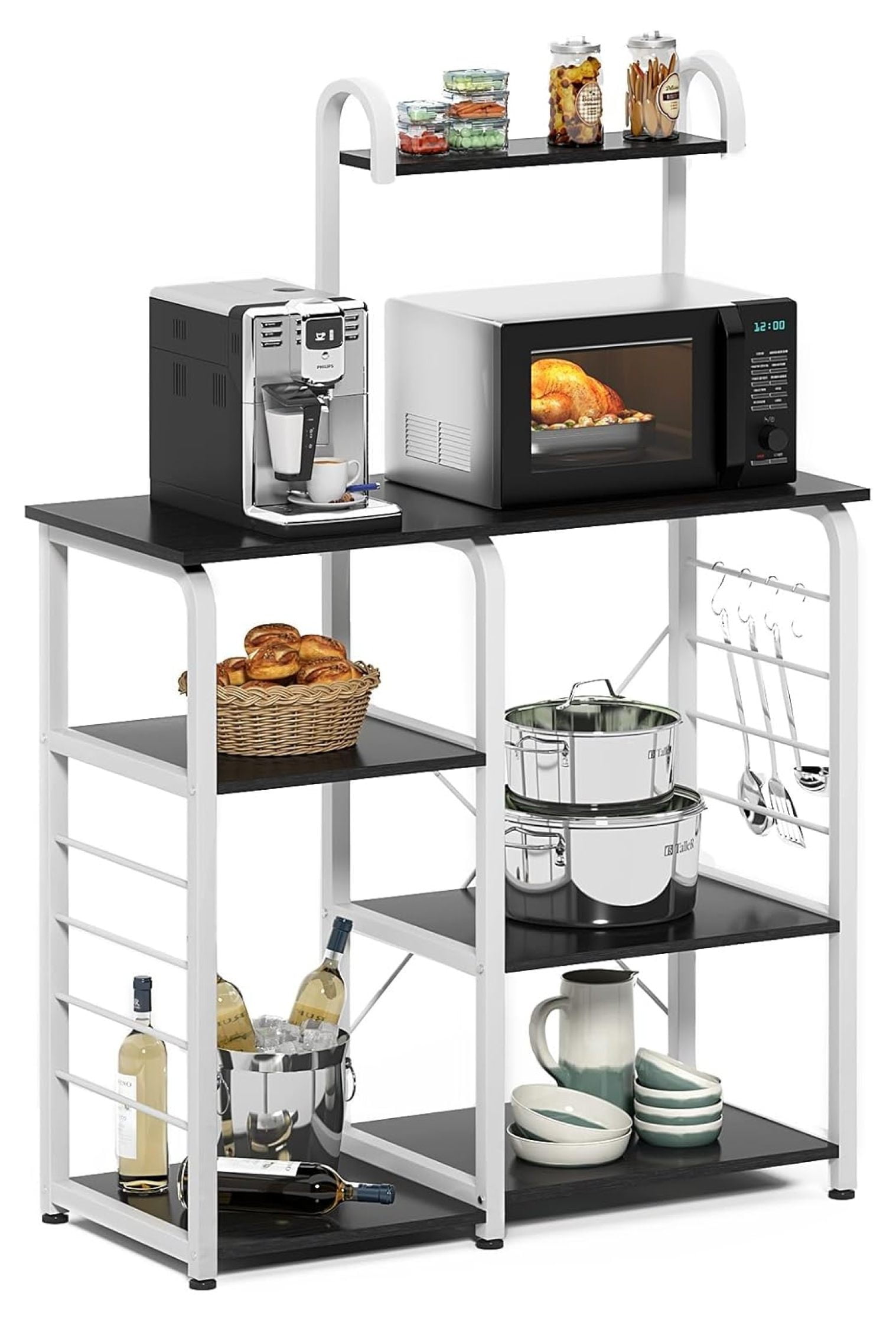 Microwave Stand Kitchen Cart, Microwave Cart Stand 35.4 inches, Kitchen ...