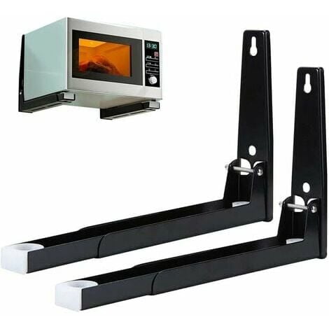 Microwave Stand with Arm, Steel Microwave Stand, Wall Mounted Microwave ...