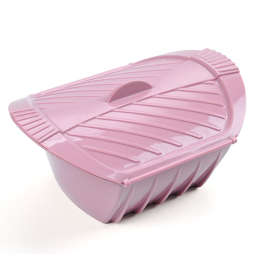 Microwave Steamer Bowl Silicone Steamer with Handle & Lid for Meal Prep ...
