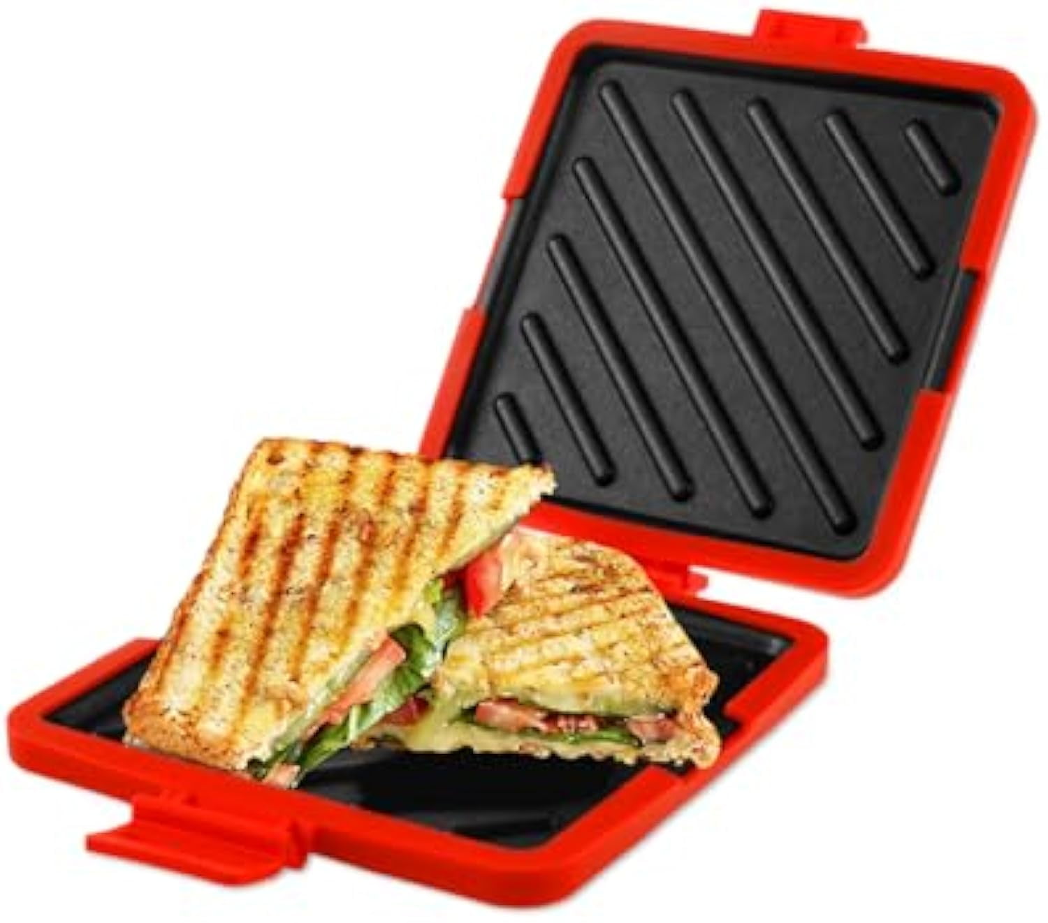 Microwave Toastie Sandwich Maker with Adjustable Silicone Straps ...