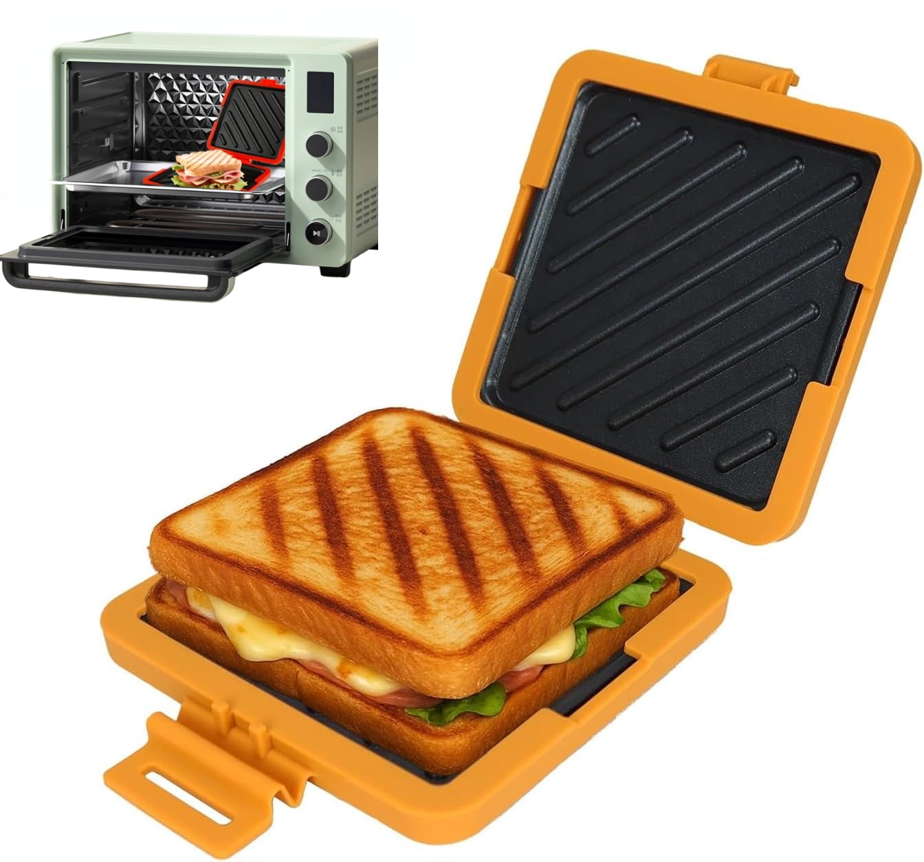 Microwave Toastie Sandwich Maker, Grilled Cheese Toasty, Compact ...