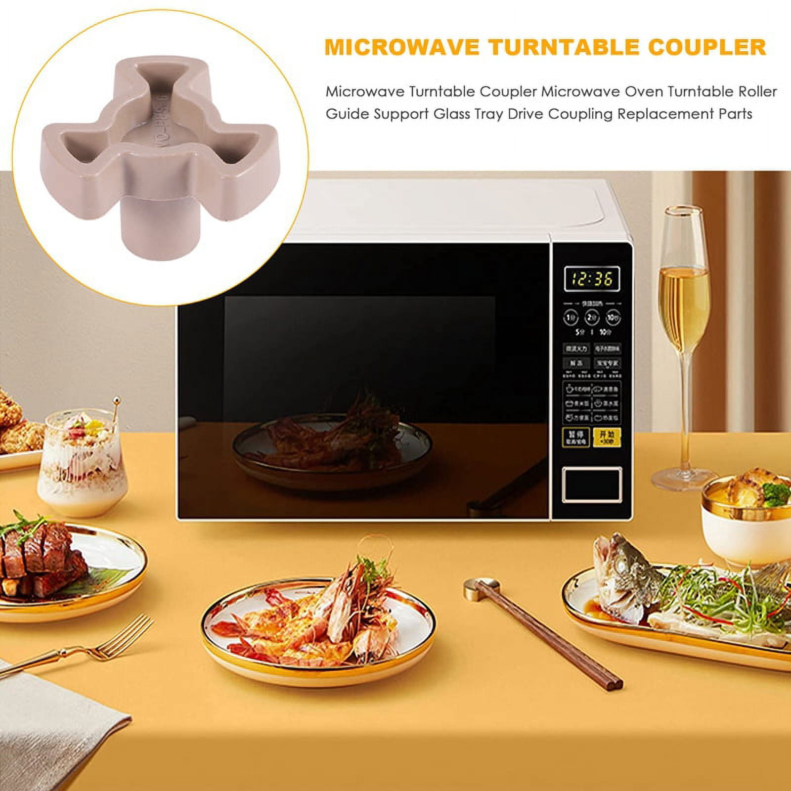 Microwave Turntable Coupler Microwave Oven Turntable Roller Guide ...